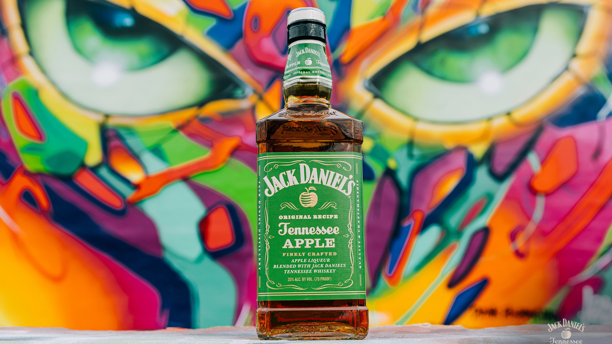 Jack Daniel's Tennessee Apple Teams Up With ABSTRK On Light-Up Mural ...