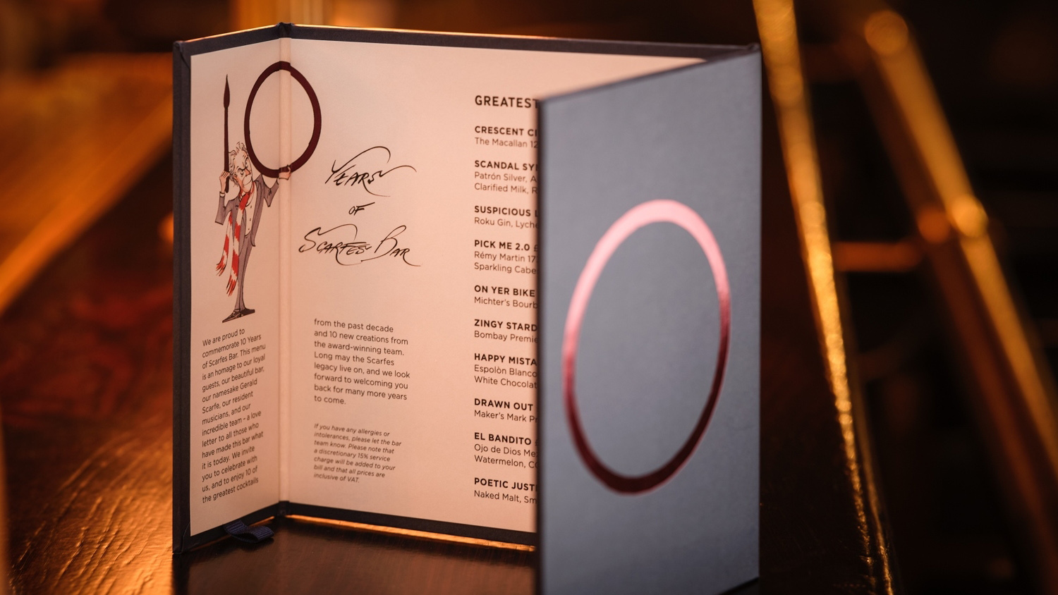 Scarfes Bar 10 Menu Celebrates Decade Of Guests’ Favorite Cocktails